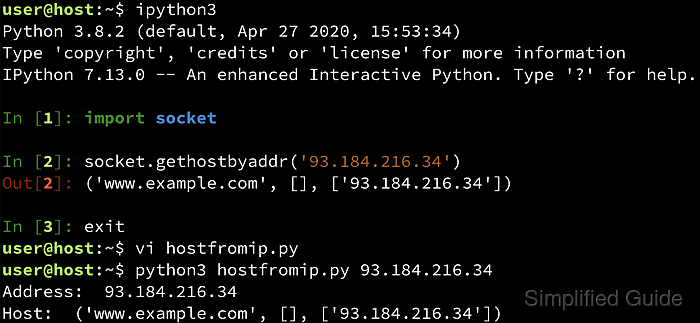 How To Get Host Name From Ip Address Using Python