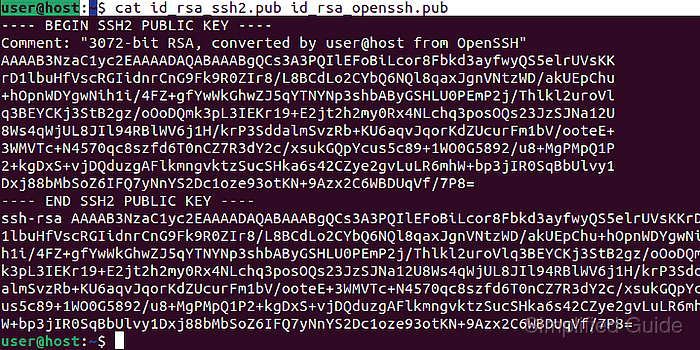 How to change the format of an SSH key file How to change the format of an SSH key file