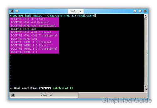 How to auto-complete HTML code in Vim